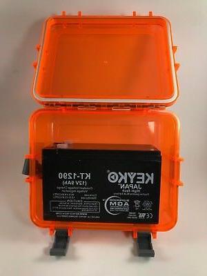 Kayak Fish Finder Battery,12 Volt 9AH AGM, Waterpro